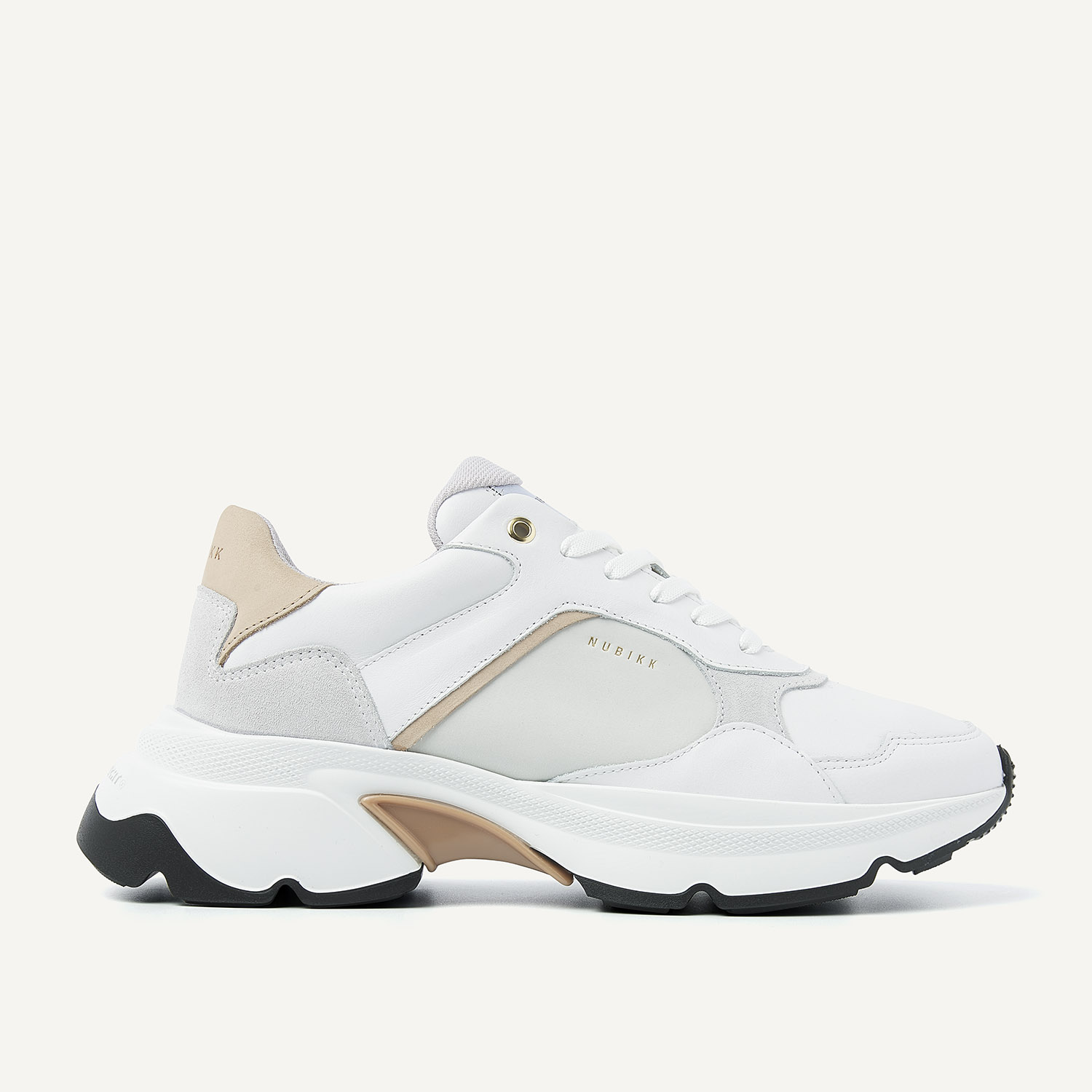 Ross Jaden II | White Combi Cognac Sneakers for Women