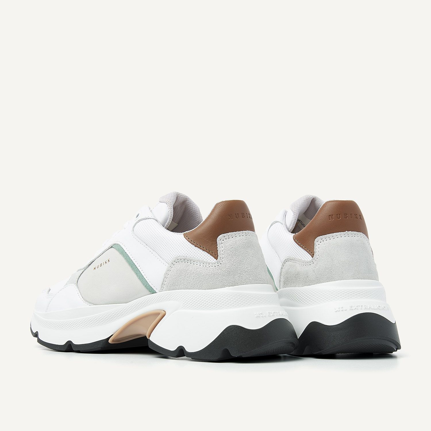 Ross Jaden II | White Combi Cognac Sneakers for Women