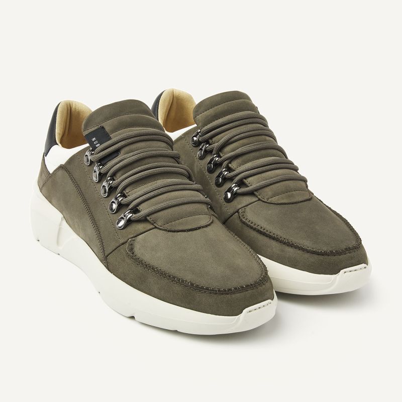 Roque Roman | Donkergroene Sneakers voor Heren