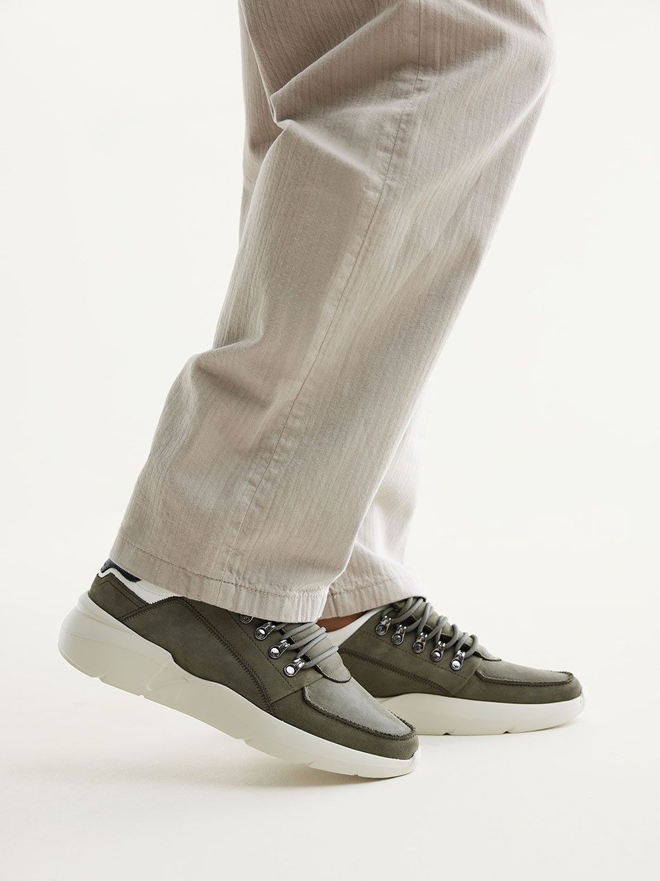Roque Roman | Donkergroene Sneakers voor Heren